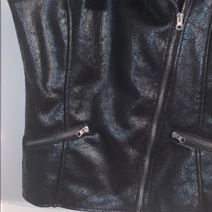 Yoki | Jackets & Coats | Yoki Pleather Black Distressed Sleeveless Vest ...